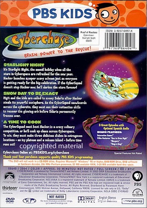 Cyberchase: Starlight Night (DVD 2004) | DVD Empire