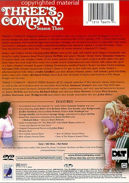 Three's Company: Season Three (DVD 1979) | DVD Empire