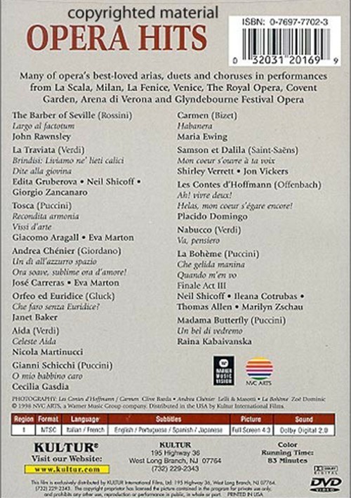 Opera Hits (DVD 1998) | DVD Empire