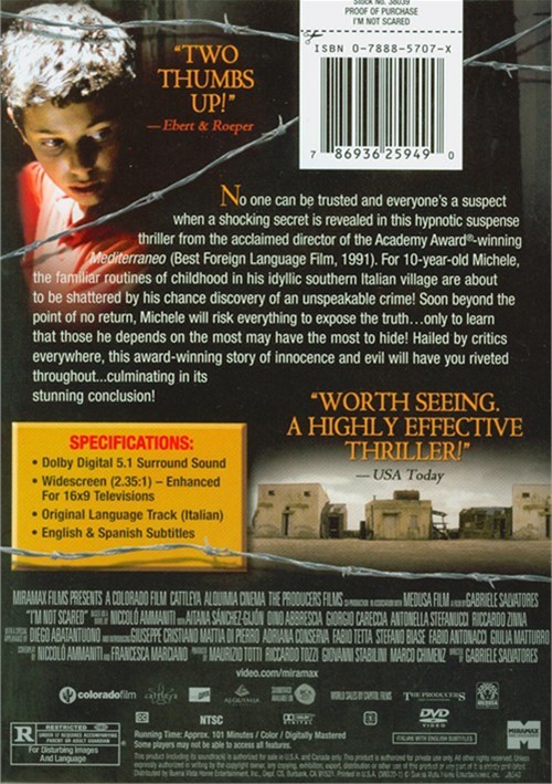 I'm Not Scared (DVD 2003) | DVD Empire