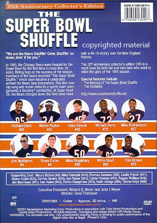 Super Bowl Shuffle, The (DVD 2001) | DVD Empire