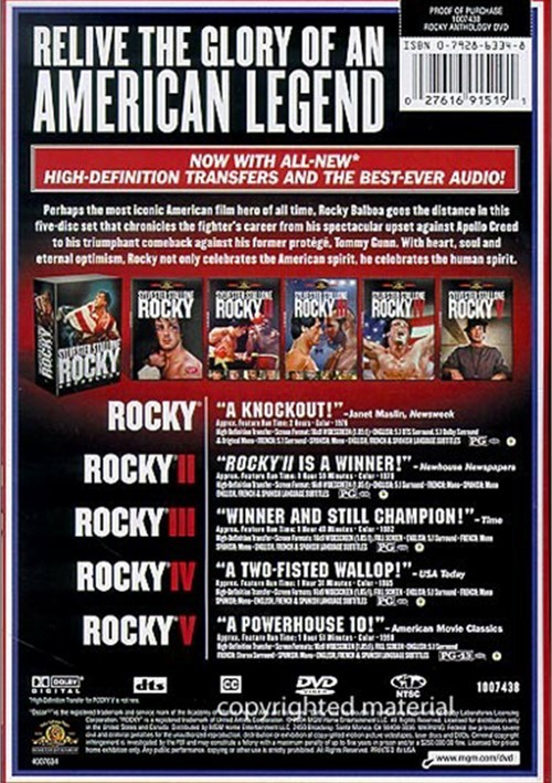 Rocky Anthology (DVD 2004) | DVD Empire