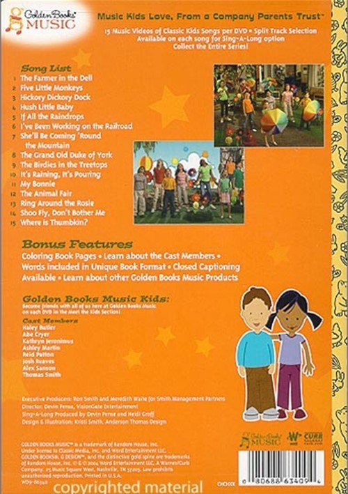 Golden Books Sing-A-Long: Preschool Songs (DVD 2004) | DVD Empire