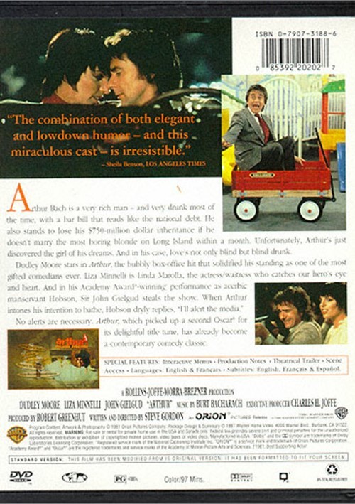 Arthur (DVD 1981) | DVD Empire