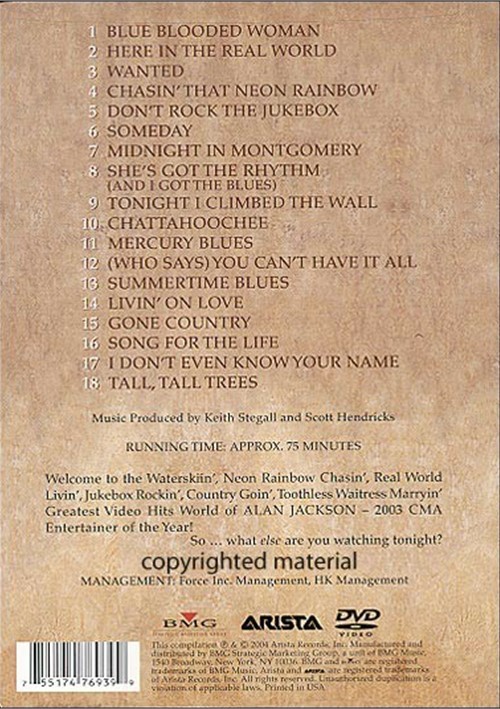 Alan Jackson: Greatest Hits Video Collection (DVD 2004) | DVD Empire