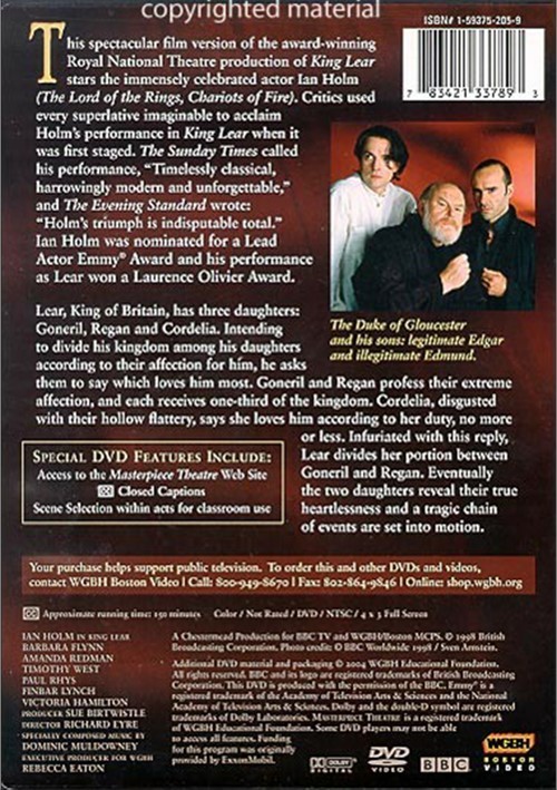King Lear (WGBH) (DVD 1998) | DVD Empire