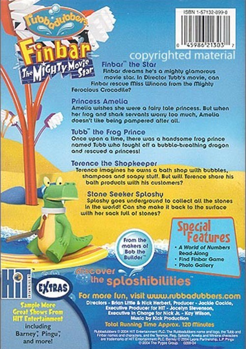 Rubbadubbers: Finbar The Mighty Movie Star (DVD 2004) | DVD Empire