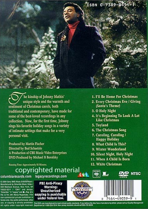 Johnny Mathis: Home For Christmas (DVD) | DVD Empire