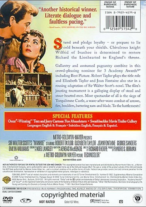 Ivanhoe (Warner) (DVD 1952) | DVD Empire