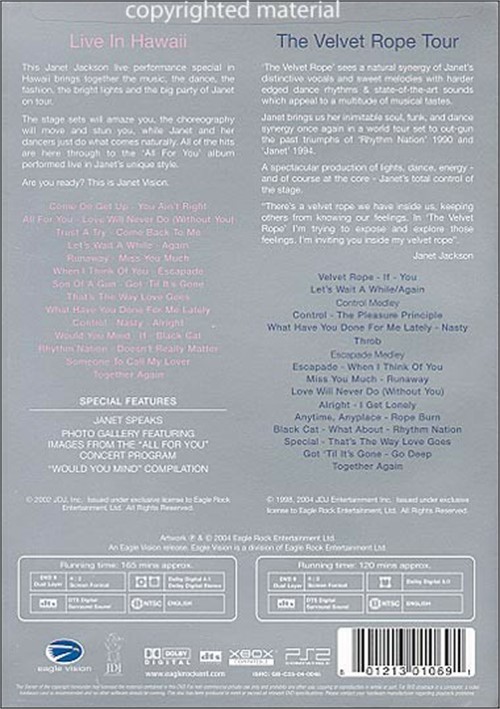 Janet Jackson 2 DVD Set - Collector's Edition (DVD 2004) | DVD Empire