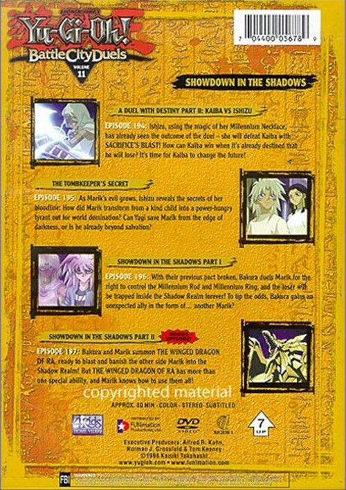 Yu-Gi-Oh!: Showdown In The Shadows (DVD 1996) | DVD Empire