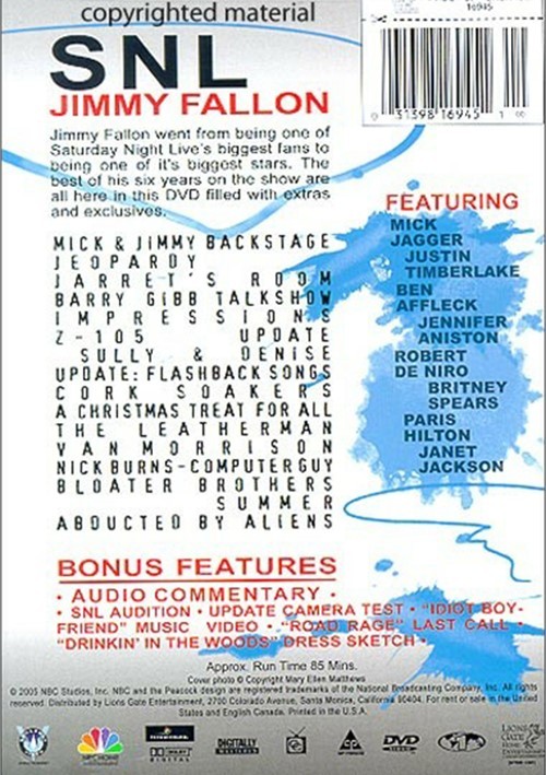 Saturday Night Live: The Best Of Jimmy Fallon (DVD 2005) | DVD Empire