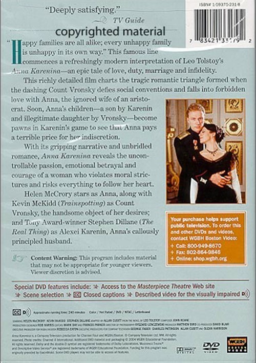 Anna Karenina (WGBH) (DVD 2000) | DVD Empire