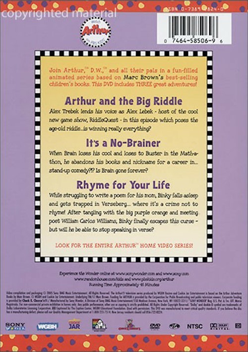 Arthur: The Big Riddle (DVD 2005) | DVD Empire