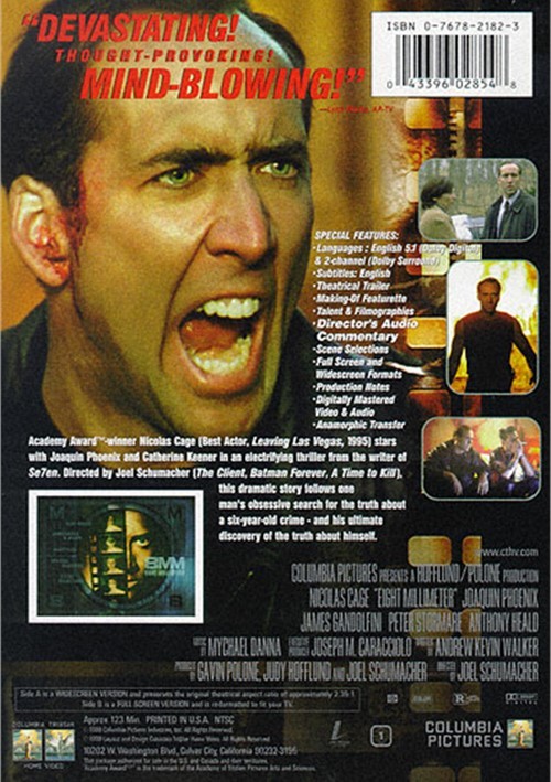 8MM (Eight Millimeter) (DVD 1998) | DVD Empire