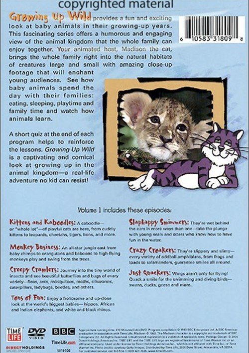 Growing Up Wild: Amazing Baby Animals (DVD 1992) | DVD Empire