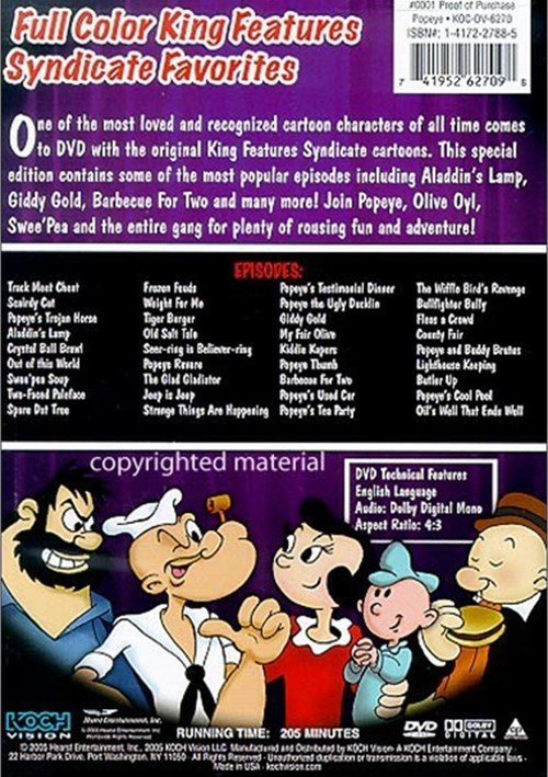 Popeye: Giddy Gold (DVD 2003) | DVD Empire