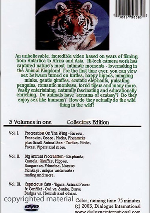 Procreation In The Wild: Animal Mating And Nurturing - Volumes 1, 2 & 3 ...