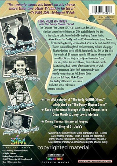 Make Room For Daddy (DVD 1957) | DVD Empire Make Room For Daddy (DVD 1957) | DVD Empire
