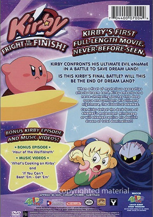 Kirby: Fight to The Finish - The Movie (DVD 2002) | DVD Empire