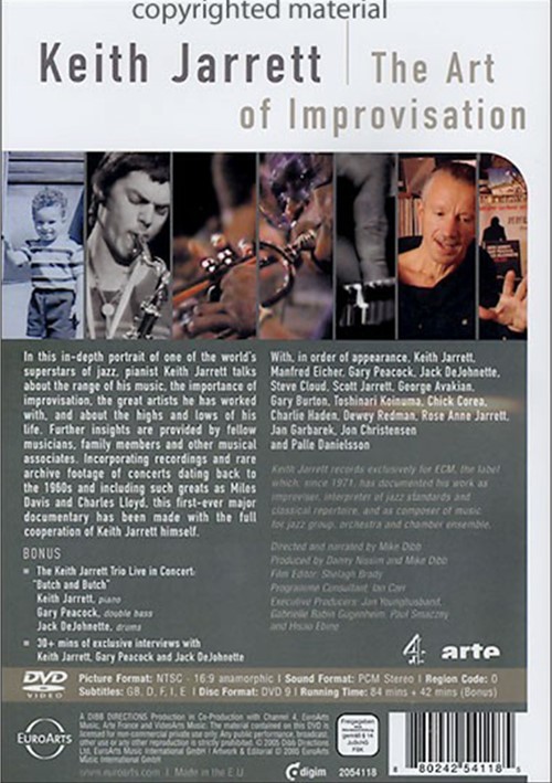 Keith Jarrett: The Art Of Improvisation (DVD 2005) | DVD Empire