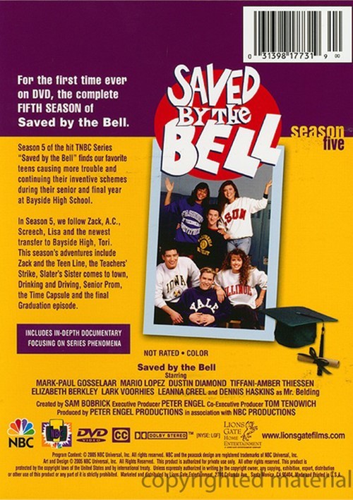 Saved By The Bell: Season Five (DVD 1993) | DVD Empire