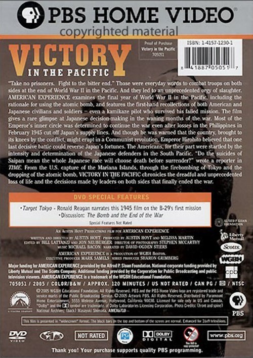 American Experience: Victory In The Pacific (DVD 2005) | DVD Empire