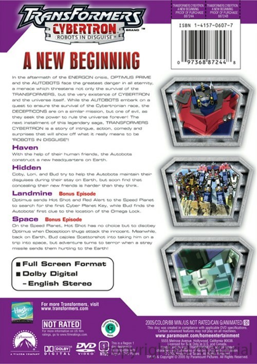 Transformers Cybertron: A New Beginning (DVD 2005) | DVD Empire