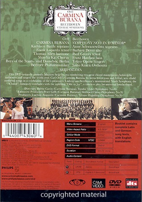 Carmina Burana (DVD) | DVD Empire