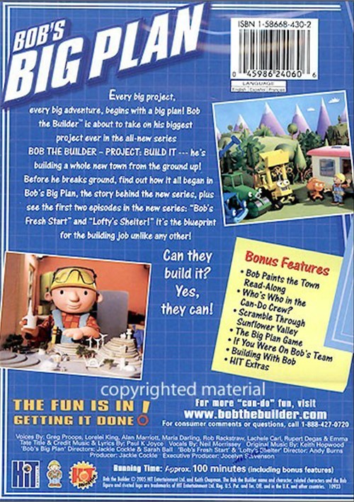 Bob The Builder: Bob's Big Plan (DVD 2005) | DVD Empire