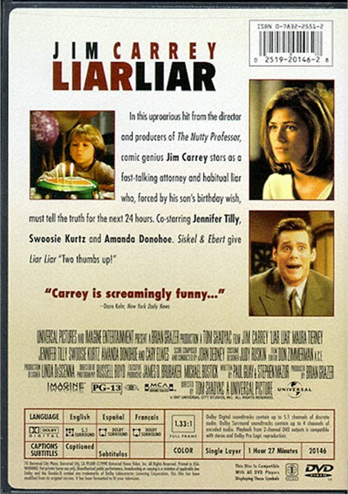 Liar Liar (DVD 1997) | DVD Empire