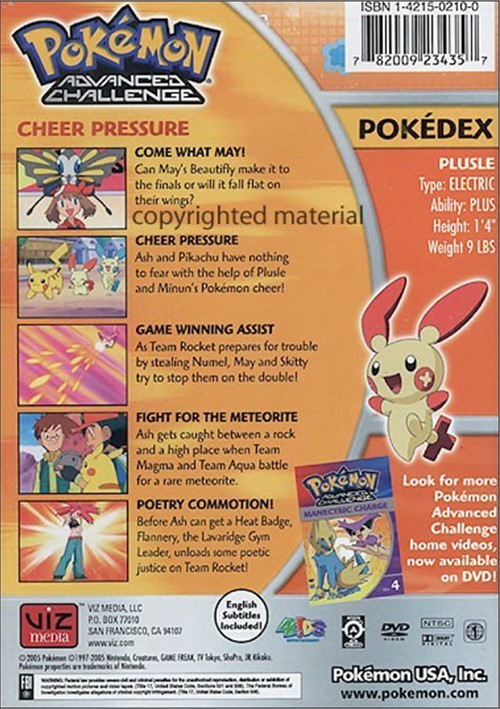 Pokemon Advanced Challenge: Cheer Pressure - Volume 3 (DVD) | DVD Empire