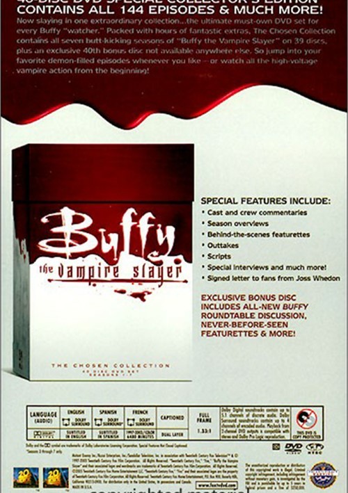 Buffy The Vampire Slayer: Complete Series Collection (DVD 1997) | DVD ...