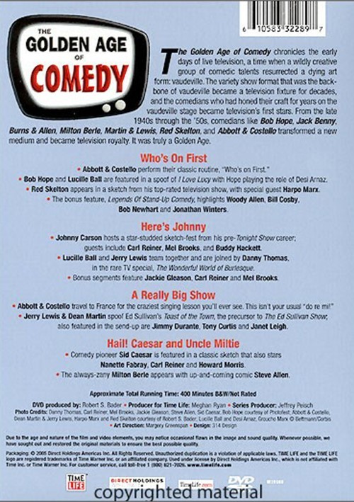 Golden Age Of Comedy Box Set, The (DVD 2005) | DVD Empire