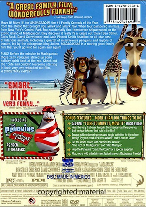 Madagascar (Fullscreen) (DVD 2005) | DVD Empire