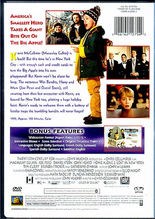 Home Alone 2: Lost In New York (DVD 1992) | DVD Empire