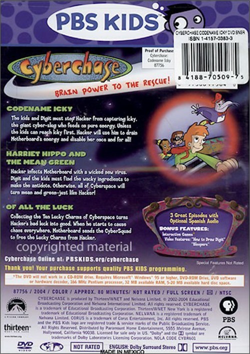 Cyberchase: Codename Icky (DVD 2004) | DVD Empire
