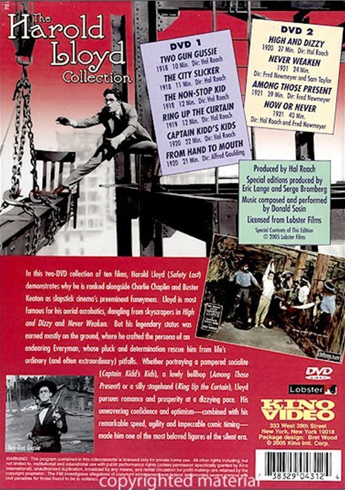 Harold Lloyd Collection 2 (Kino) (DVD 2005) | DVD Empire