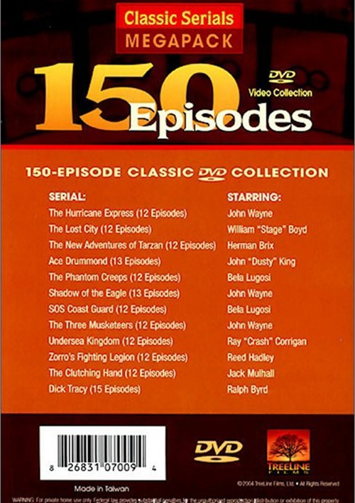 Classic Serials Mega Pack: 150 Episodes (DVD 2004) | DVD Empire