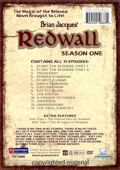 Redwall: Season One (DVD 1999) | DVD Empire