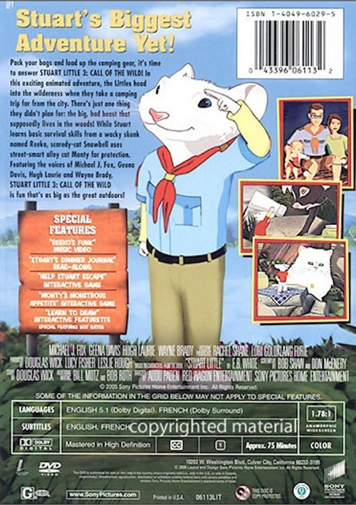 Stuart Little 3: The Call Of The Wild - Special Edition (DVD 2006 ...