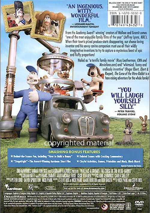 Wallace & Gromit: The Curse Of The Were-Rabbit (Fullscreen) (DVD 2005 ...