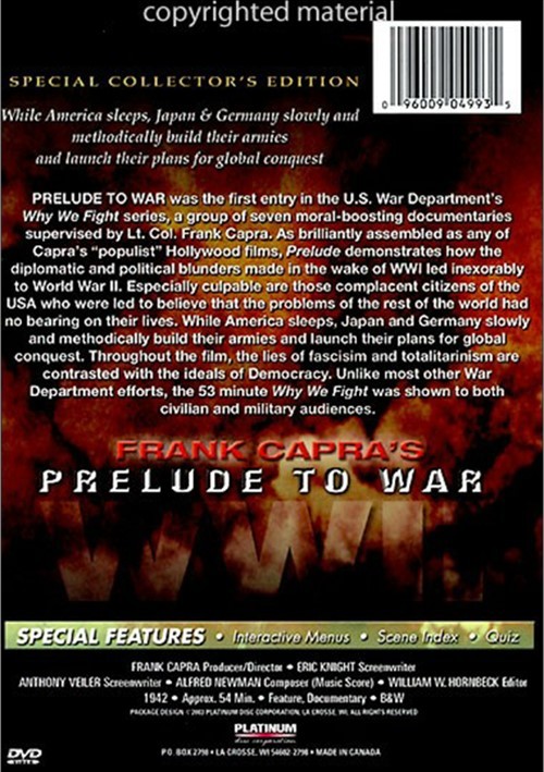 Prelude To War (DVD 1942) | DVD Empire