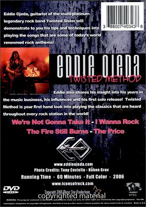Eddie Ojeda: Twisted Method (DVD 2006) | DVD Empire