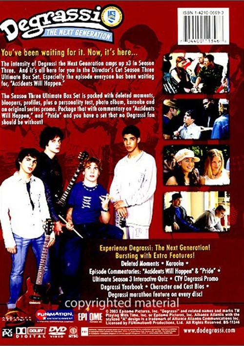 Degrassi: The Next Generation - Season 3 (Director's Cut) (DVD 2003 ...