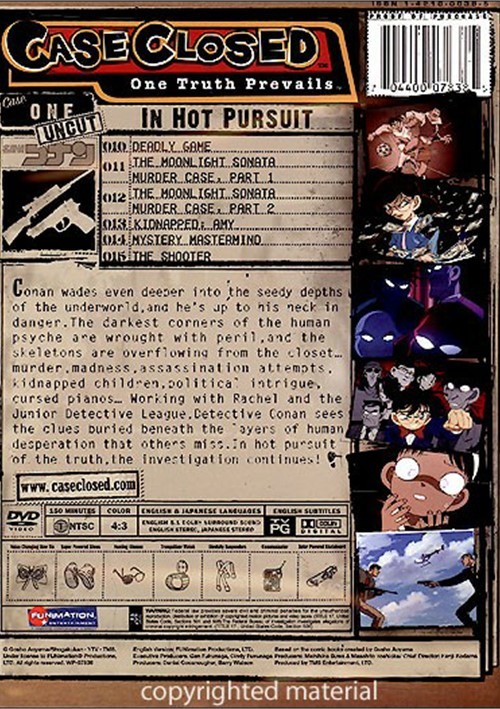 Case Closed: Season 1, Volume 2 - In Hot Pursuit (DVD) | DVD Empire