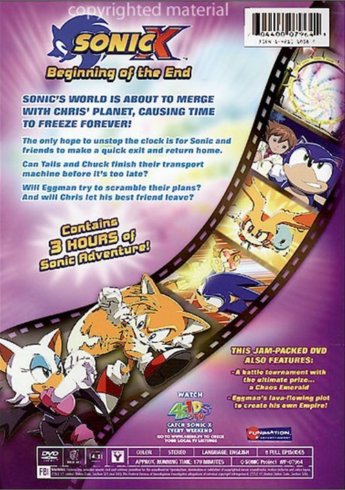 Sonic X: Volume 10 - The Beginning Of The End (DVD 2003) | DVD Empire