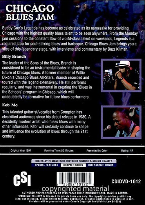 Chicago Blues Jam: Billy Branch / Keb' Mo' (DVD 1994) | DVD Empire