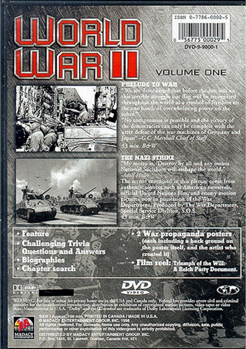 World War II Vol. 1 (DVD 1998) | DVD Empire
