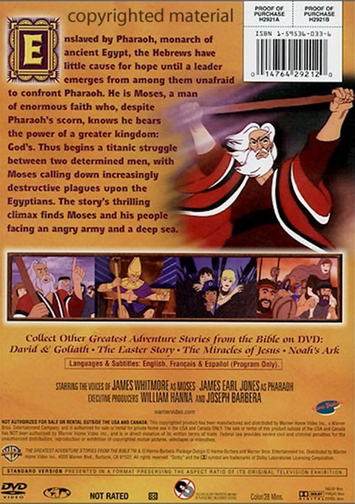Greatest Adventures Of The Bible: Moses (DVD) | DVD Empire